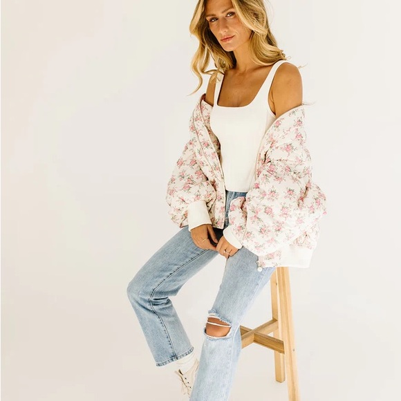 The House of Fleur | Jackets & Coats | Rose Garden Quilted Jacket ...